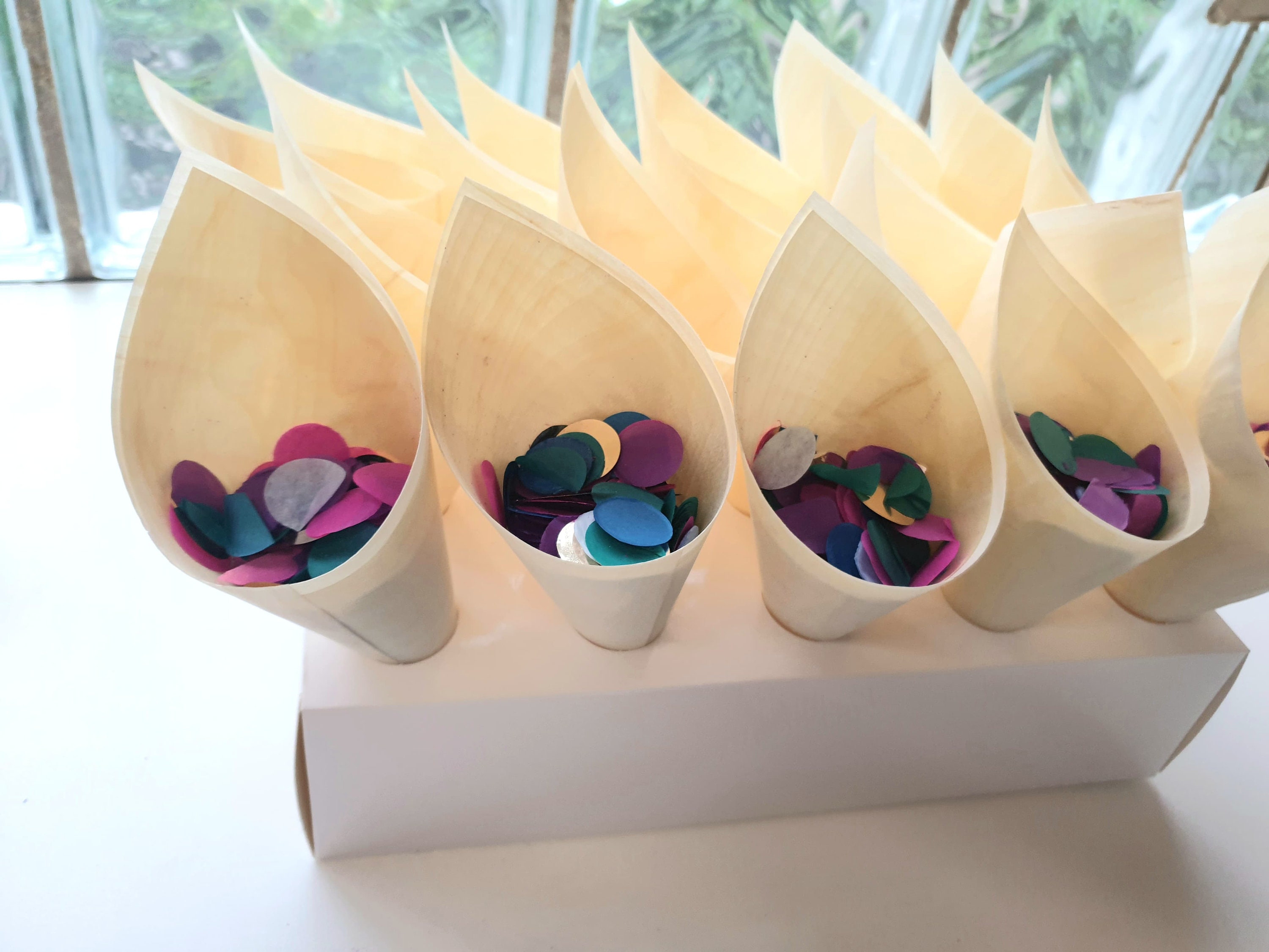 Confetti Cone Holder Wedding Confetti Ice Cream Cone Stand - Etsy Australia