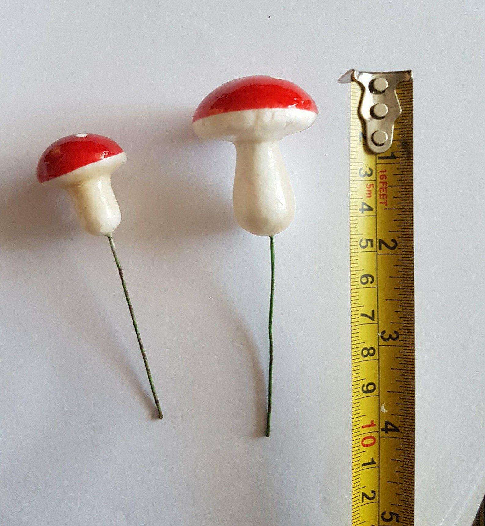 Mini toadstool red and white toadstool woodland birthday | Etsy