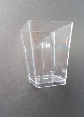 10 X Mini Dessert Cups Rectangular Cups Disposable Mini Cups - Etsy ...