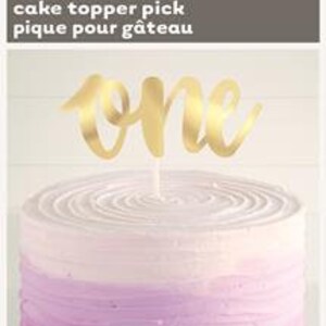 Gold One Cake Topper One Cake Topper Mirror Gold Cake Topper - Etsy