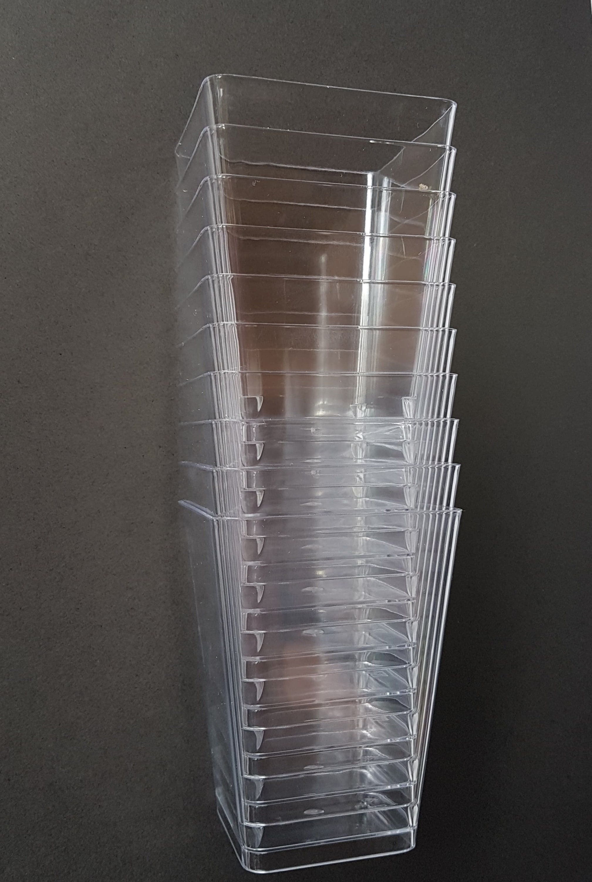 10 X Mini Dessert Cups Rectangular Cups Disposable Mini Cups - Etsy ...