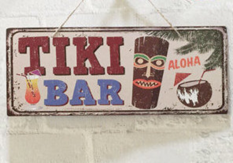 Tiki Bar Sign. Tiki Bar Decorations Jungle Theme Tropical - Etsy Australia