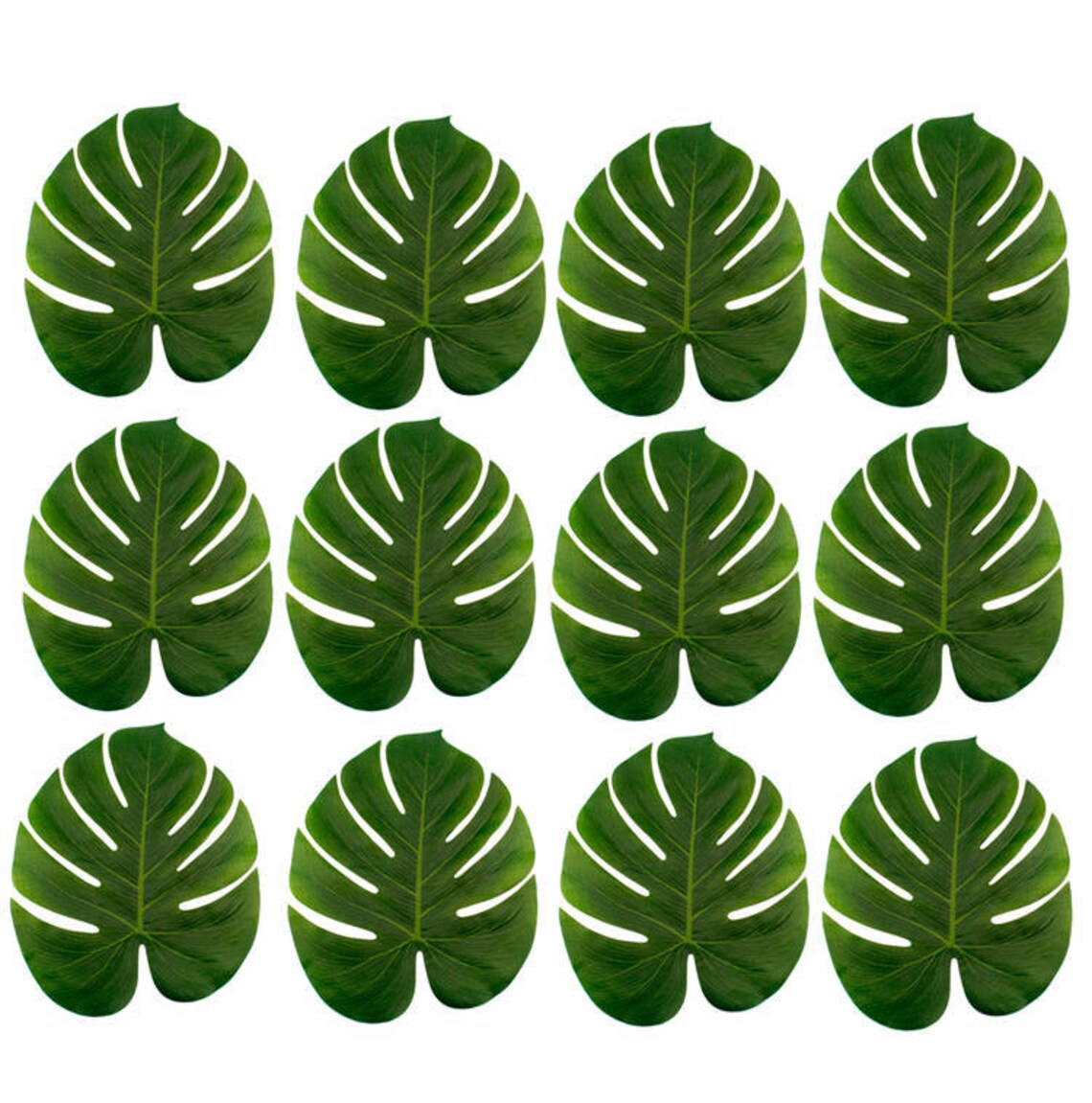 10 Sml X Monstera Leaf, Leaf Placemat, Tropical Leaves, Artificial Leaf ...