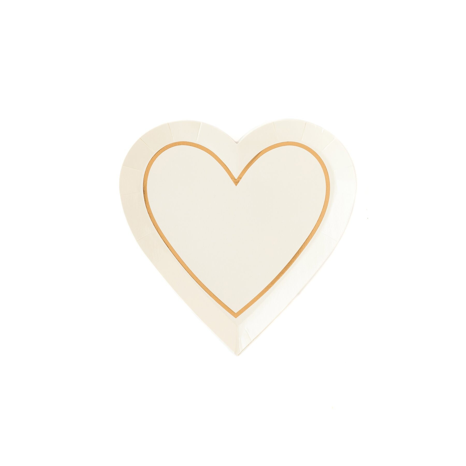 8 x heart plates gold plates gold heart bridal shower - Etsy.de