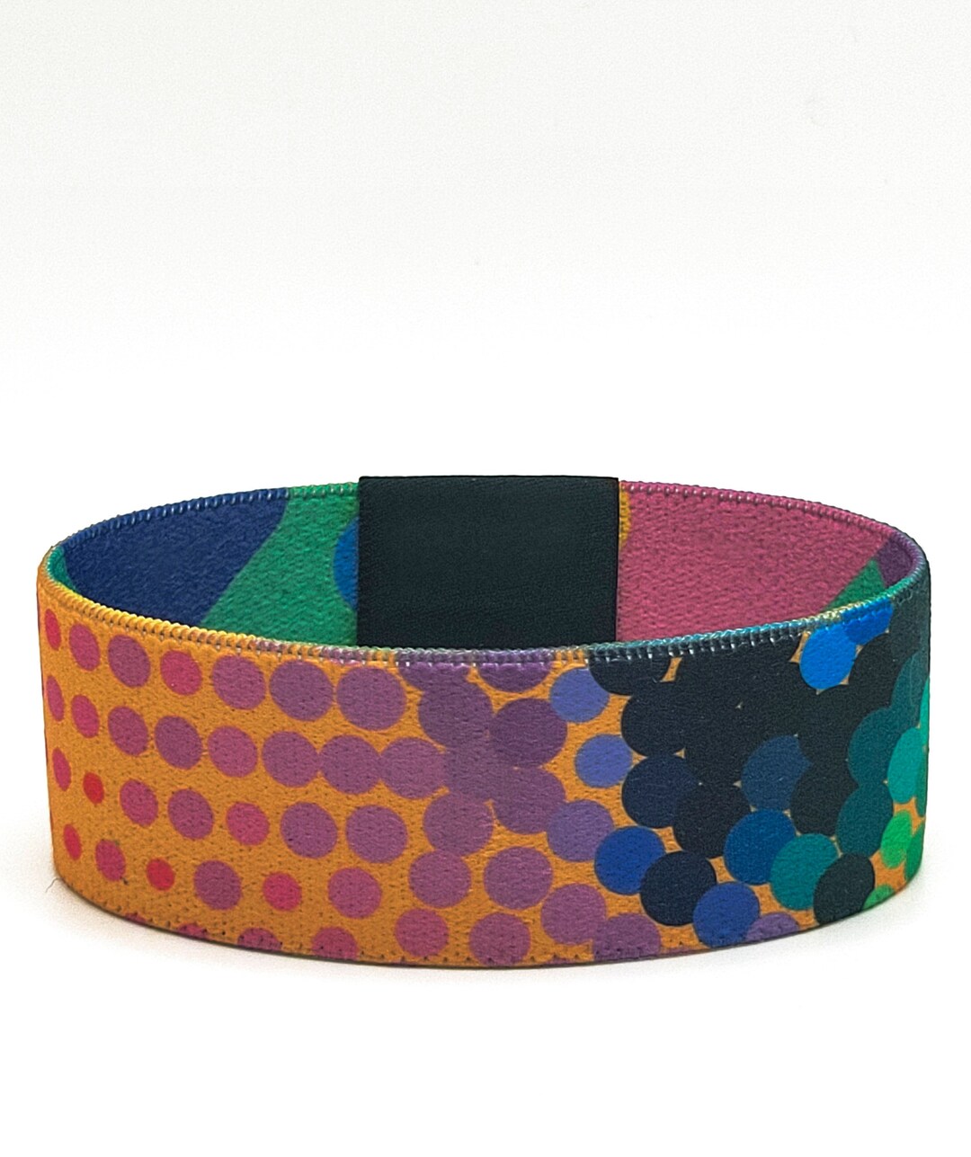 DOTS , Elastic Wristband, Reversable Wrist Band, Elastic Bracelet - Etsy