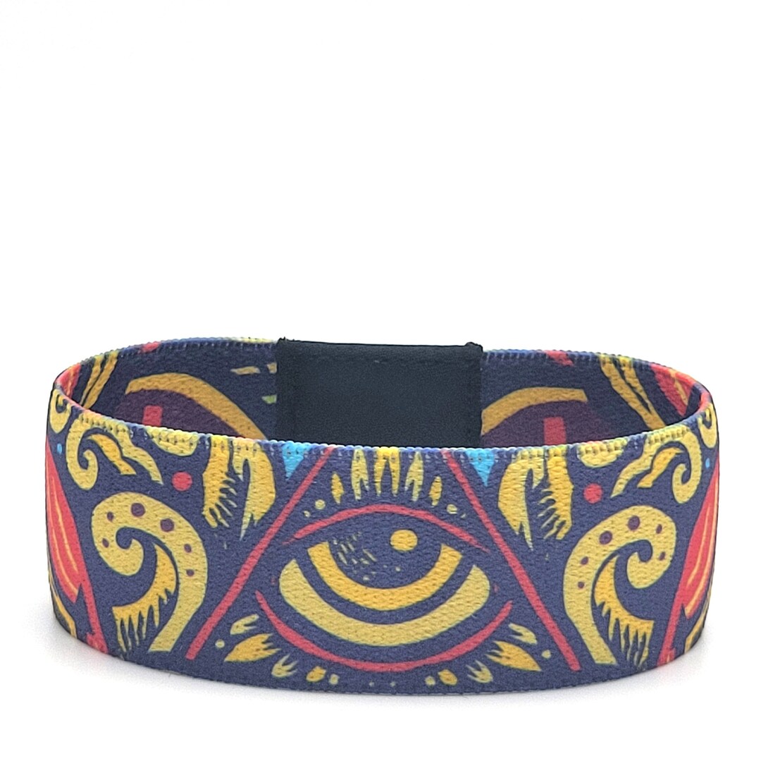 Eyes , Illuminati Eye, Elastic Wristband, Reversible Bracelet, Elastic ...