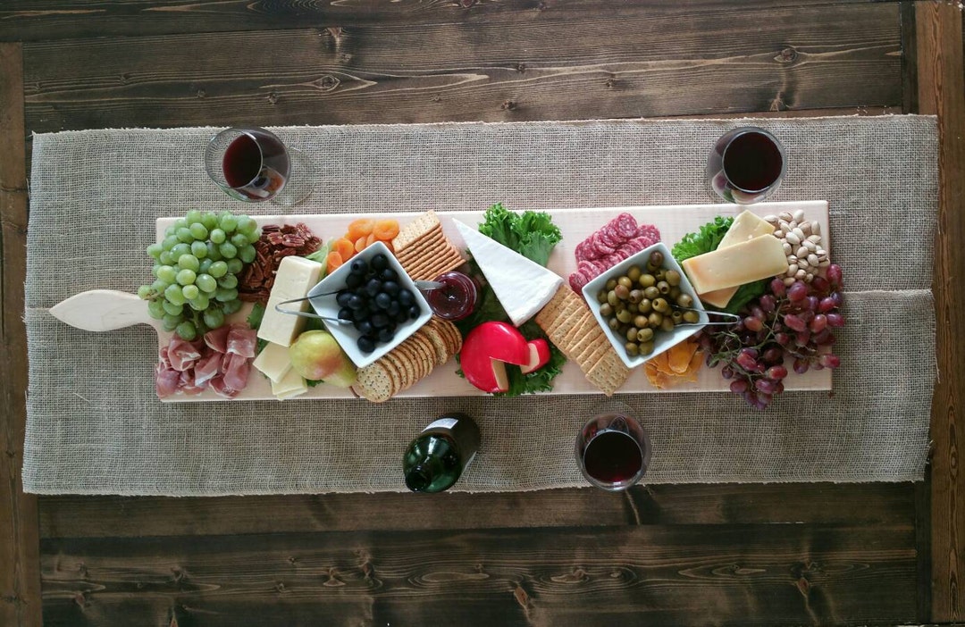 42 Inch MAPLE Extra Large Serving Platter- Cheese Board- With Optional ...