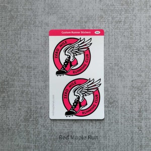 GLOSSY- Personalized Runner Sticker Set of 2- Choice of Color - Etsy