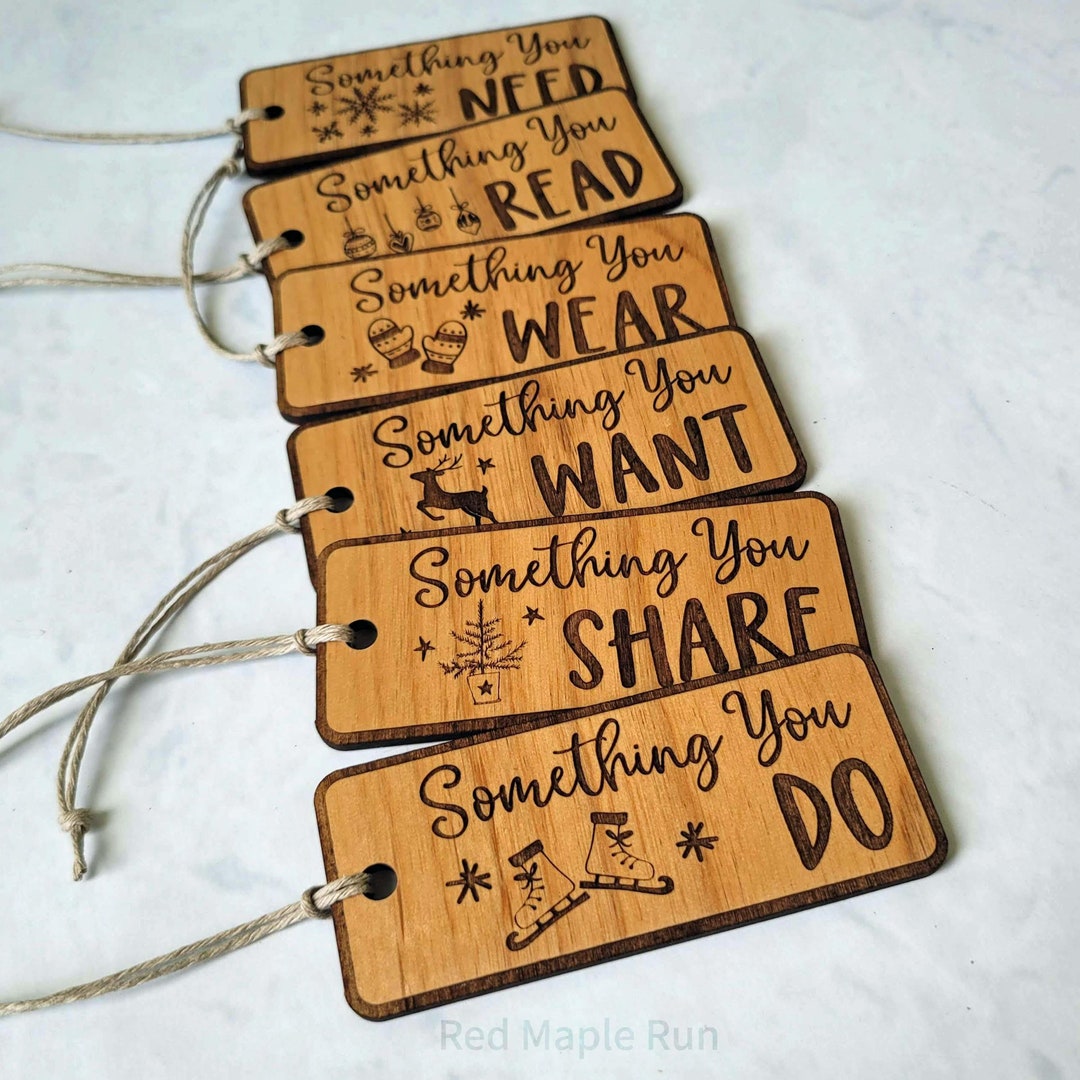 Set of 6 Whimsical Christmas Gift Tags- Personalized- Something You ...