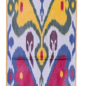 Exclusive Silk Cotton Ikat Fabric From Uzbekistan (50) - Etsy