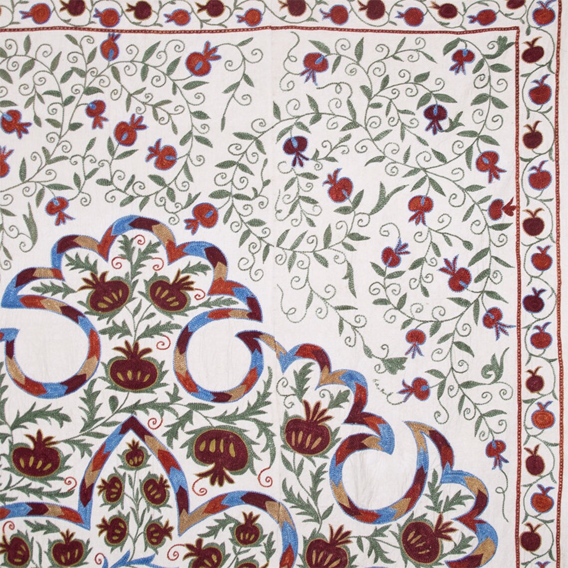 Amazing Antique Design Handmade Needle Work Suzani From - Etsy