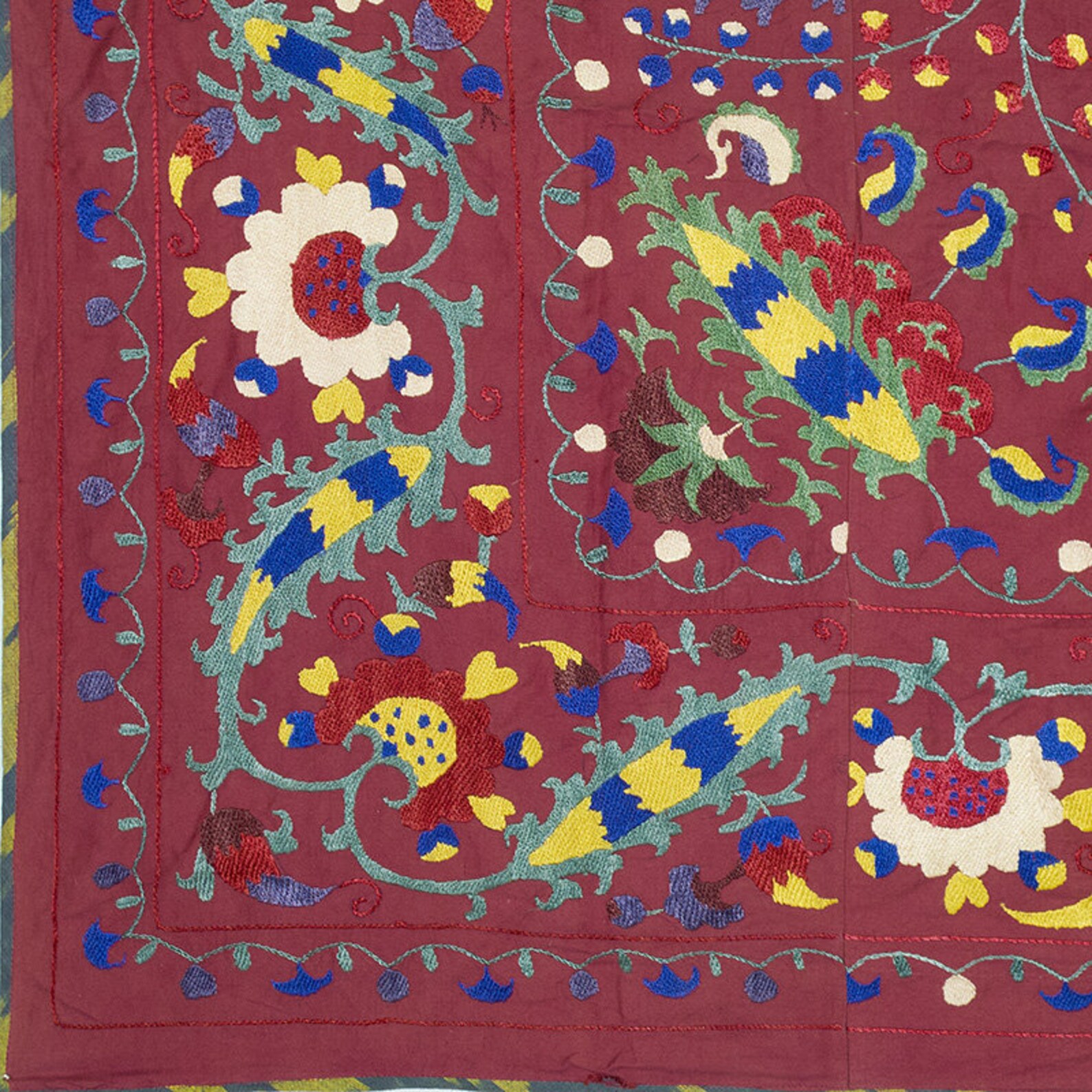 Red Handmade Luxurious Exclusive Suzani From Bukhara - Etsy