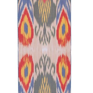 Exclusive Silk Cotton Ikat Fabric From Uzbekistan 3 Meters (A30) - Etsy
