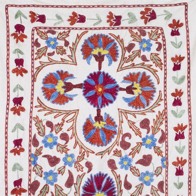 Amazing Antique Design Handmade Needle Work Suzani From Uzbekistan 283 ...