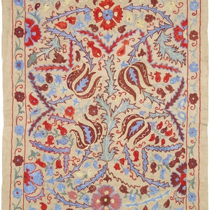 Soft Silk Handmade Needle Work Suzani From Bukhara / - Etsy