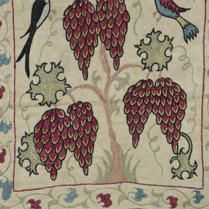 Amazing Antique Design Handmade Needle Work Suzani From Uzbekistan 422 ...