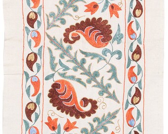 Soft Silk Handmade Needle Work Suzani From Bukhara / - Etsy