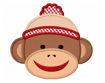 Applique monkey | Etsy