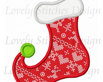 Stocking applique | Etsy