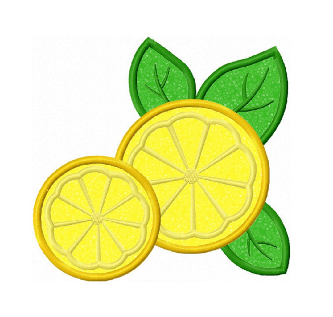 Lemon Applique Machine Embroidery Design NO:0180 - Etsy