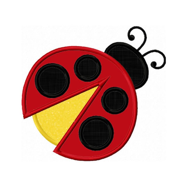 Ladybug Applique Design - Etsy