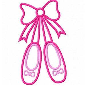 Ballet Shoes Applique,ballet Shoes Embroidery,machine Embroidery Design ...