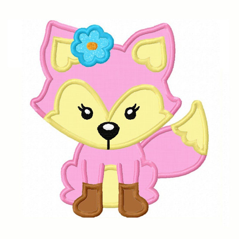 Fox Applique - Etsy