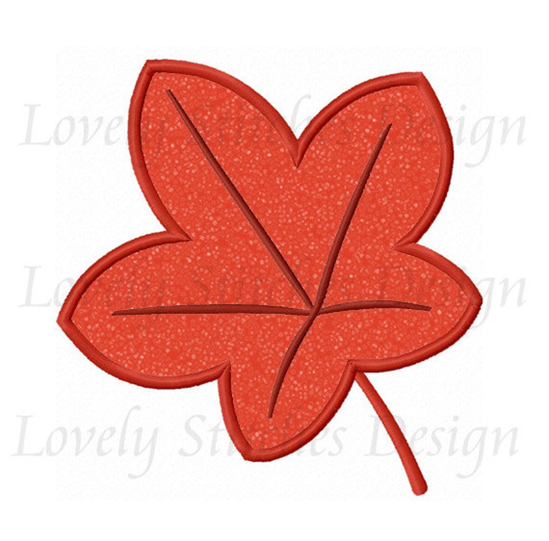Fall Leaf Applique Machine Embroidery Design NO:0244 - Etsy