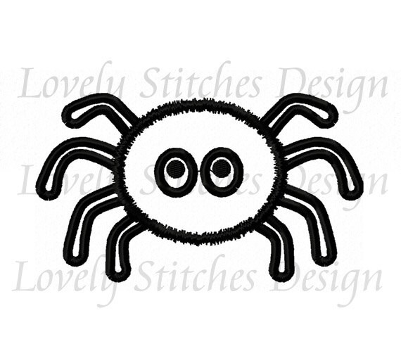 Halloween Spider Applique Machine Embroidery Design NO:0237 - Etsy