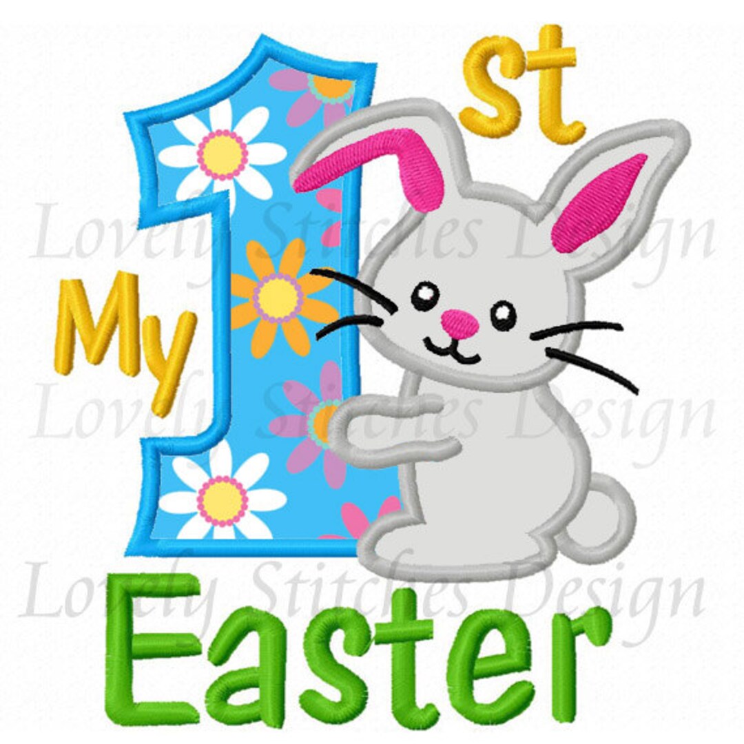 My 1st Easter Applique Machine Embroidery Design NO:0492 - Etsy