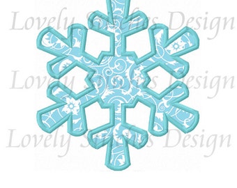 Snowflake Number 2 Applique Machine Embroidery Design NO:0478 | Etsy