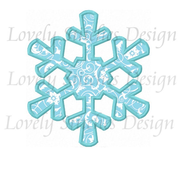 Snowflake Applique - Etsy
