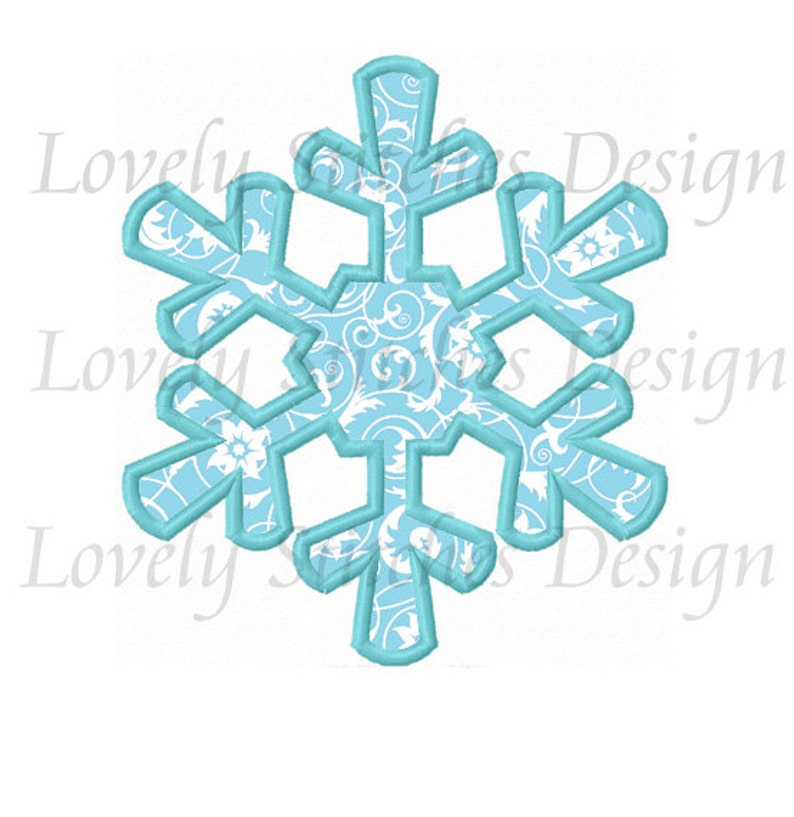 Snowflake Applique Machine Embroidery Design NO:0472 - Etsy