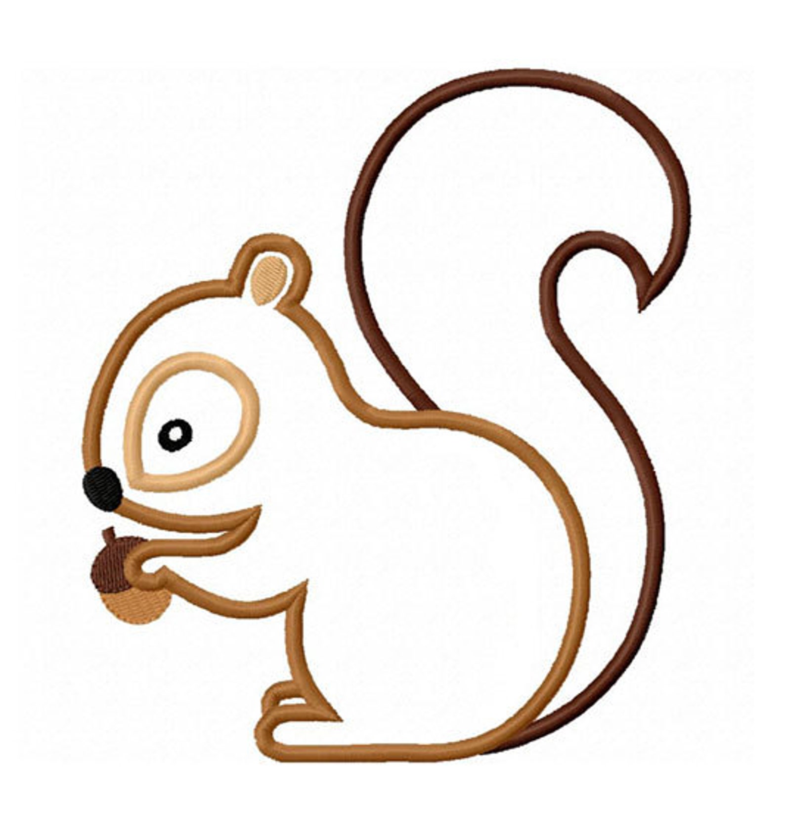 Squirrel Applique Machine Embroidery Design NO:0084 - Etsy