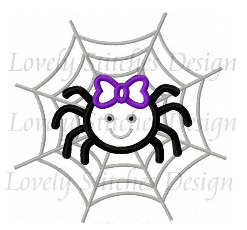 Halloween Spider web Applique Machine Embroidery Design | Etsy