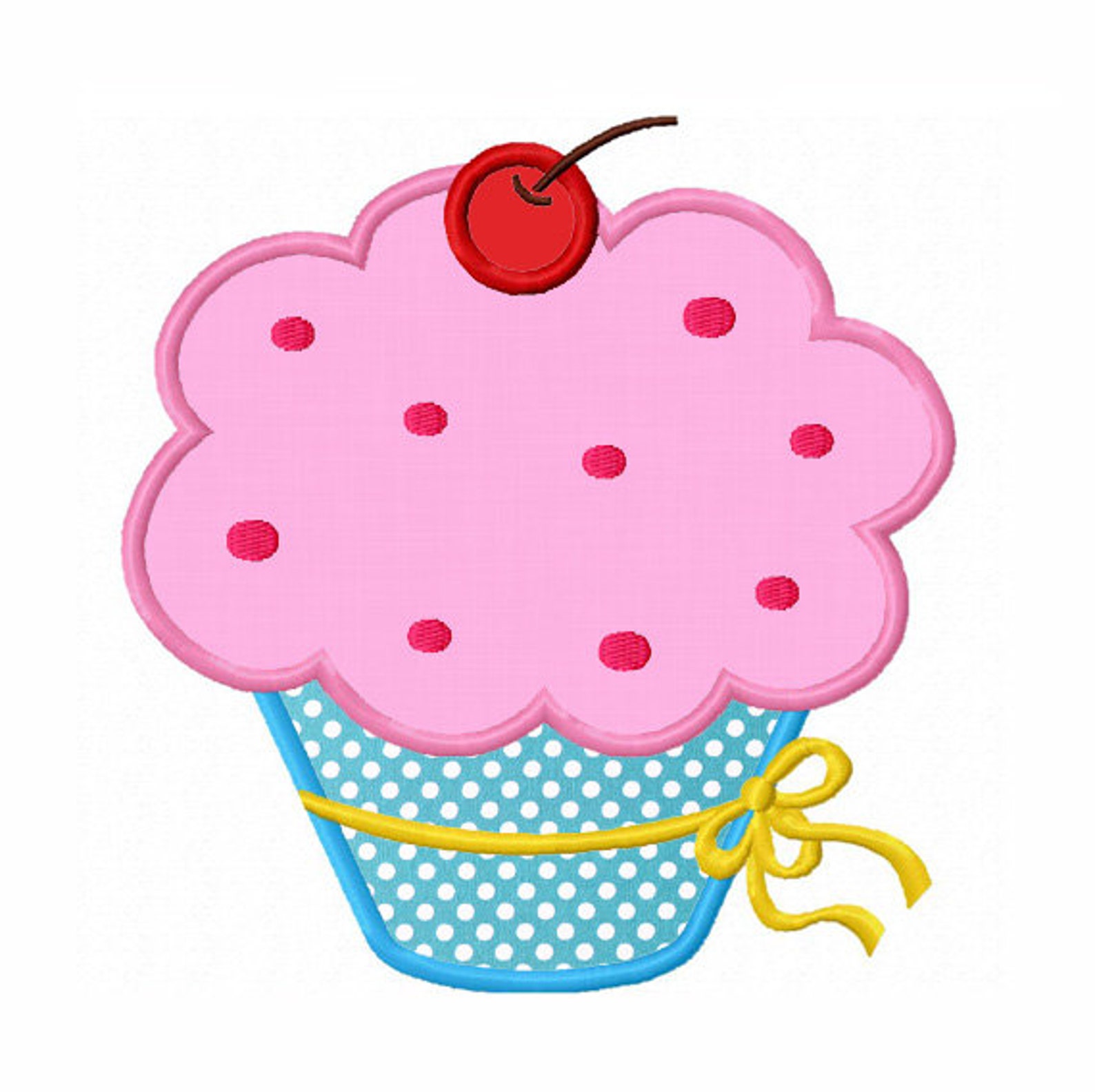 Cupcake Applique Machine Embroidery Design NO:0041 | Etsy