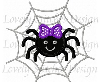 Spider Digital Machine Embroidery Applique Design 4 Sizes, Spider ...