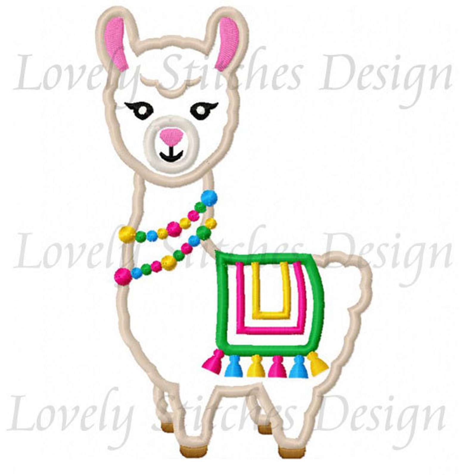 Llama Applique Machine Embroidery Design NO:2048 - Etsy