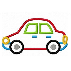 Car Applique Machine Embroidery Design NO:0150 - Etsy