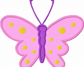 Spring Butterfly Applique Machine Embroidery Design NO:0024 | Etsy