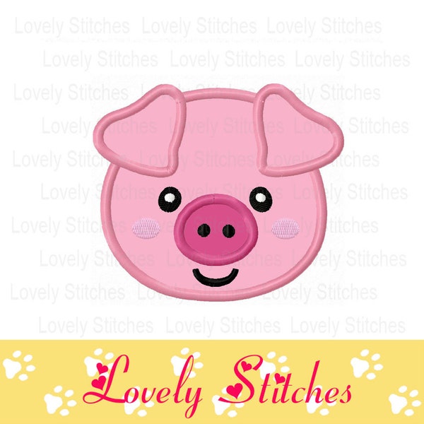 Pig Applique - Etsy