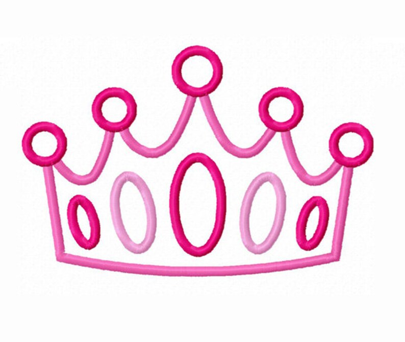 Crown Applique Machine Embroidery Design NO:0091 - Etsy