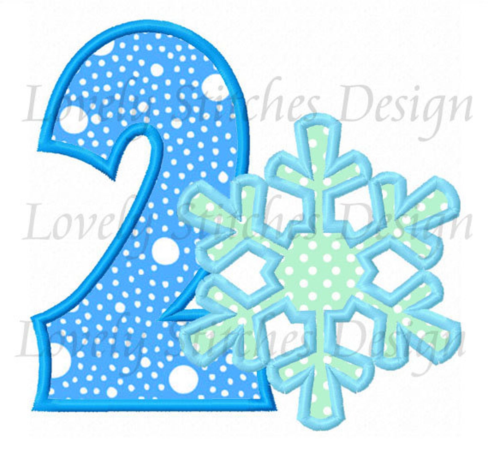 Snowflake Number 2 Applique Machine Embroidery Design NO:0478 - Etsy