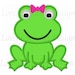 Girl Frog Applique Machine Embroidery Design NO:0595 - Etsy