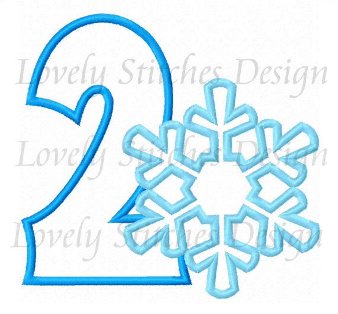 Snowflake Number 2 Applique Machine Embroidery Design NO:0478 - Etsy