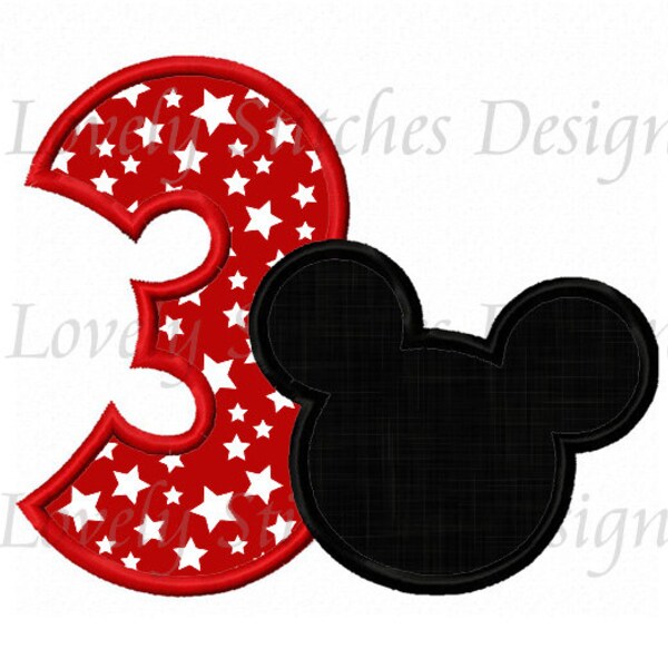 Mickey Applique - Etsy