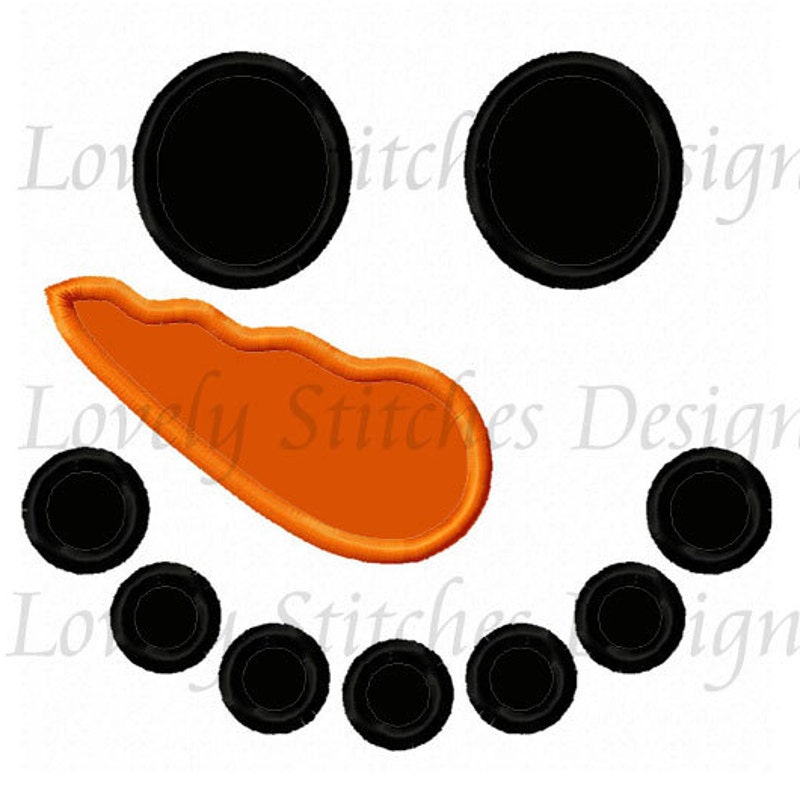 Snowman Face Embroidery - Etsy