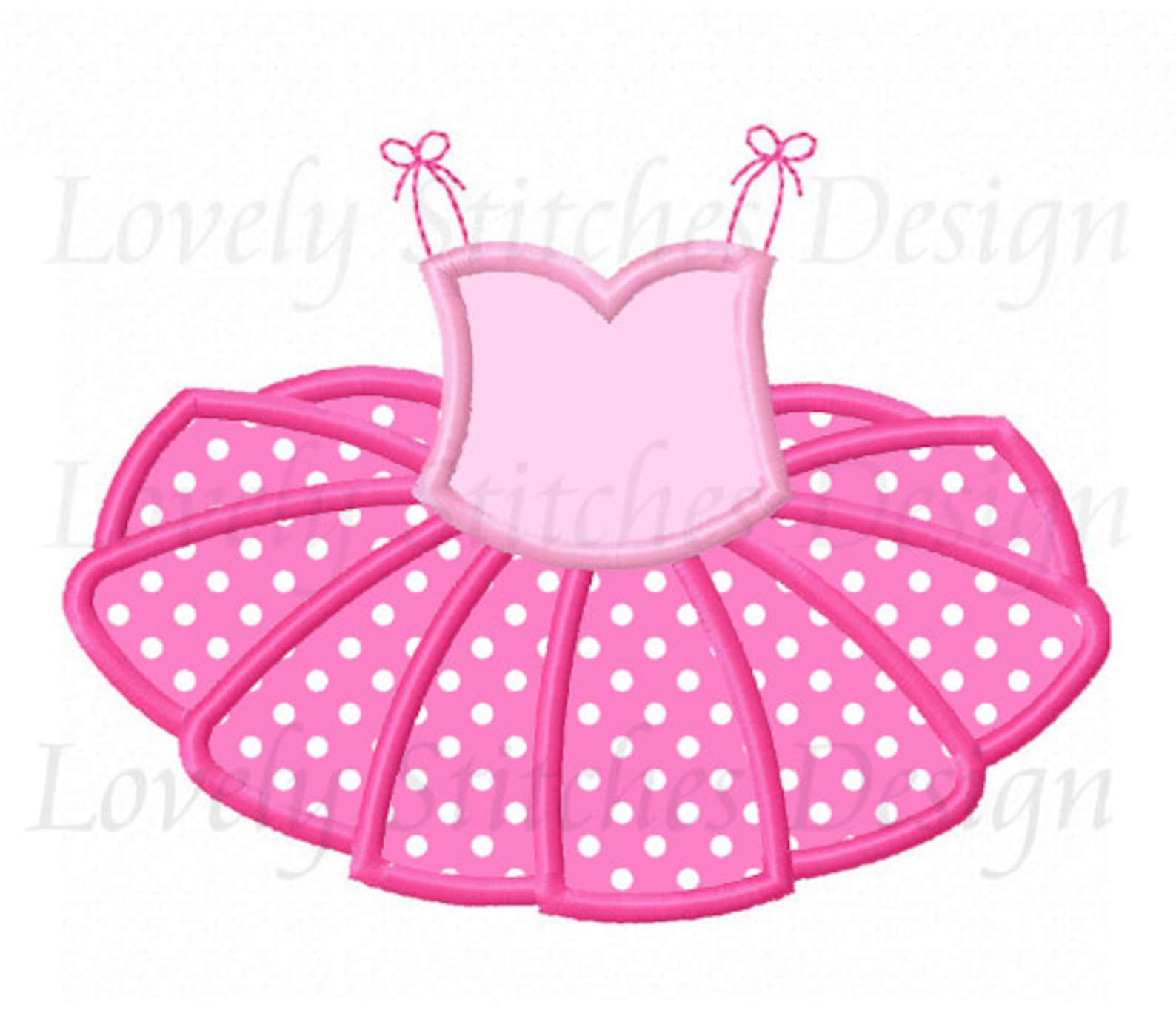 Ballet TUTU Applique Machine Embroidery Design NO:0532 - Etsy