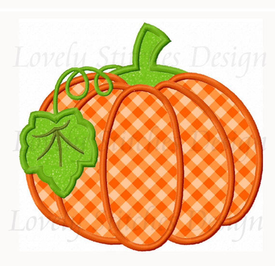 Thanksgiving Pumpkin Applique Machine Embroidery Design - Etsy