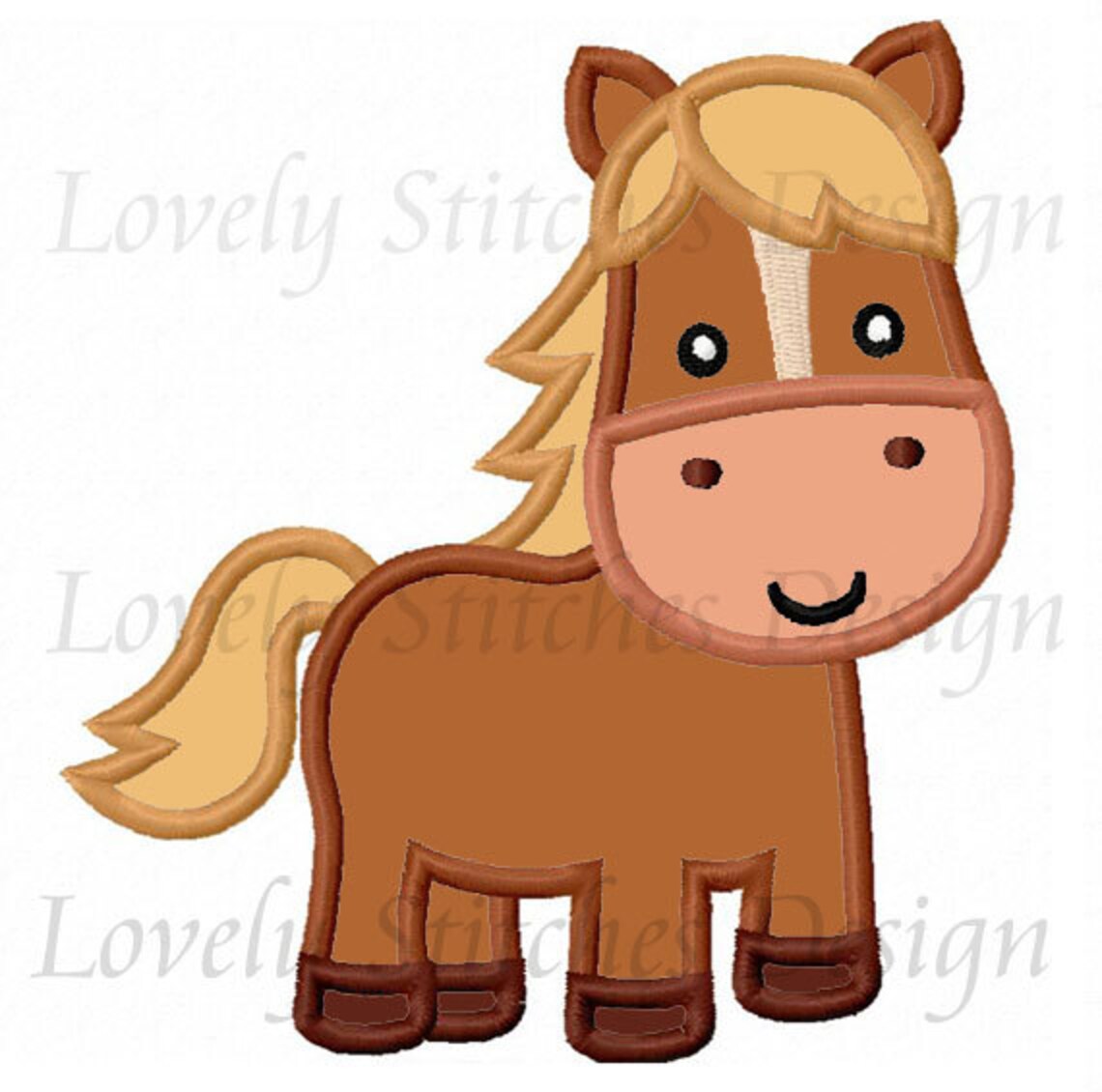 Horse Embroidery Applique Machine Design NO:0283 - Etsy